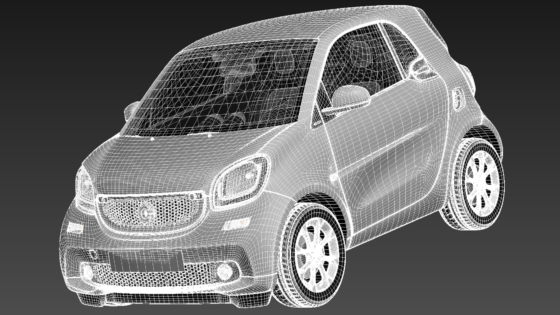 2015 smart fortwo 3d obj