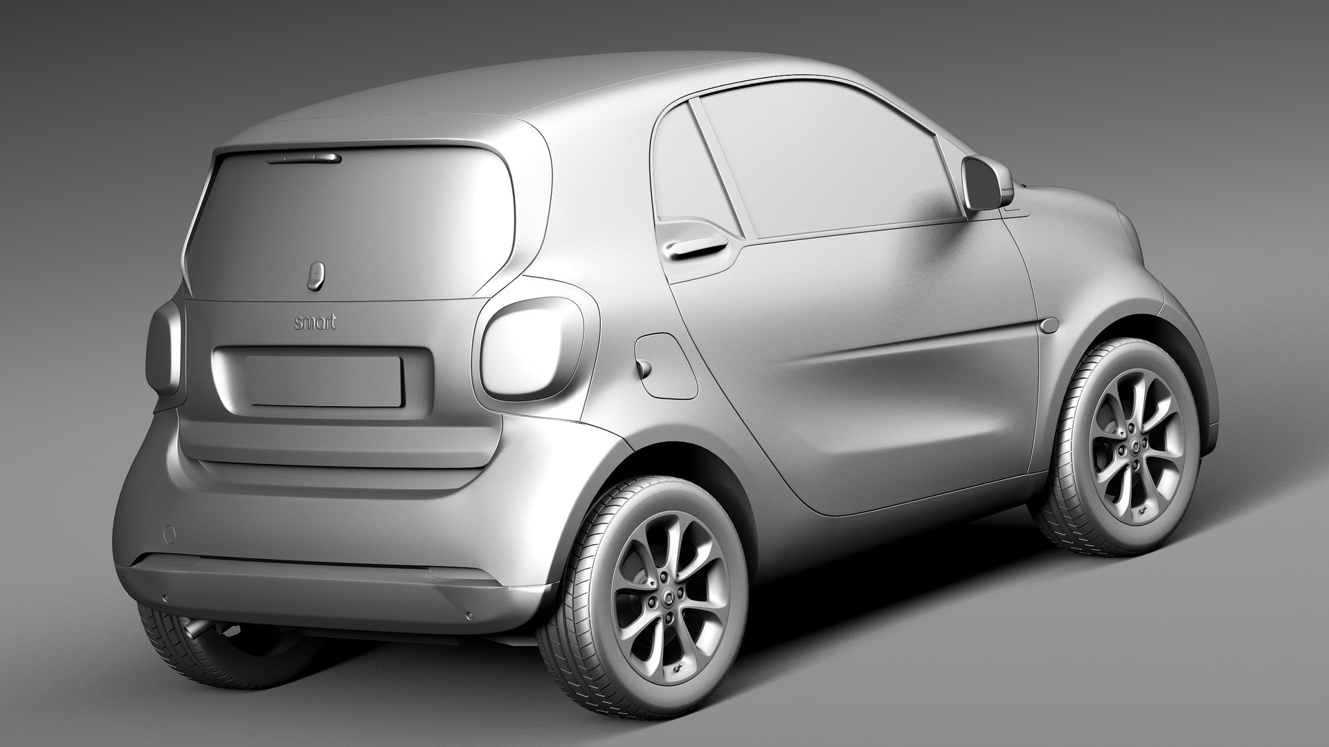2015 smart fortwo 3d obj
