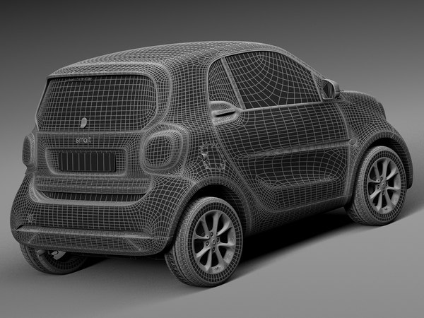2015 smart fortwo 3d obj