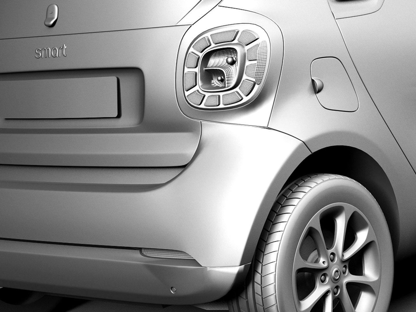 2015 smart fortwo 3d obj