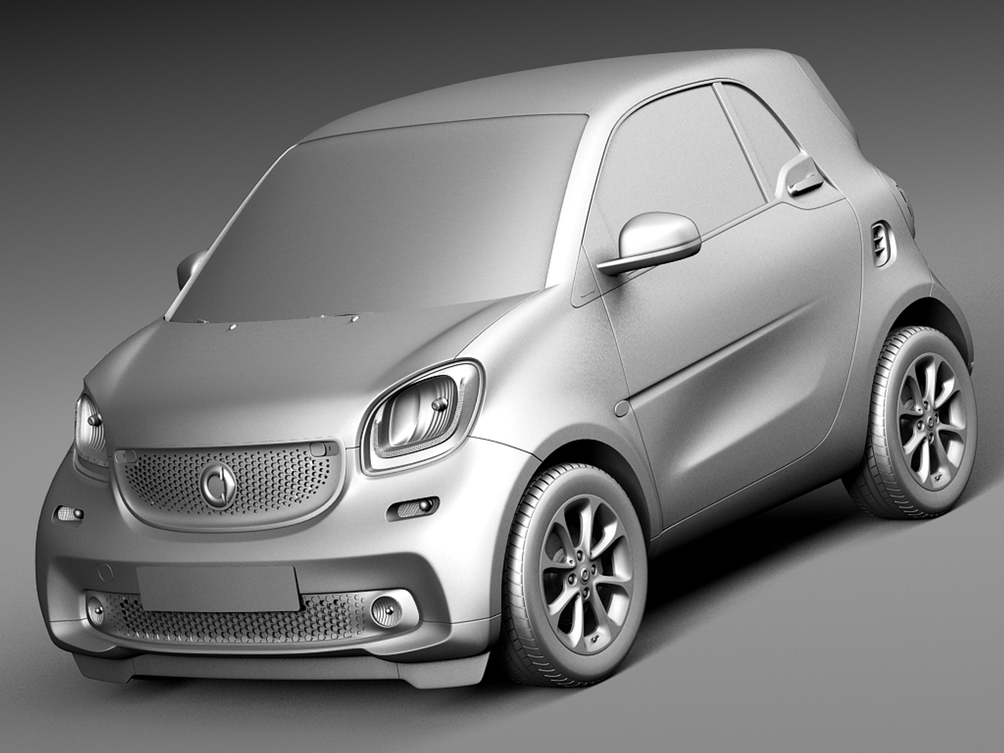 2015 smart fortwo 3d obj