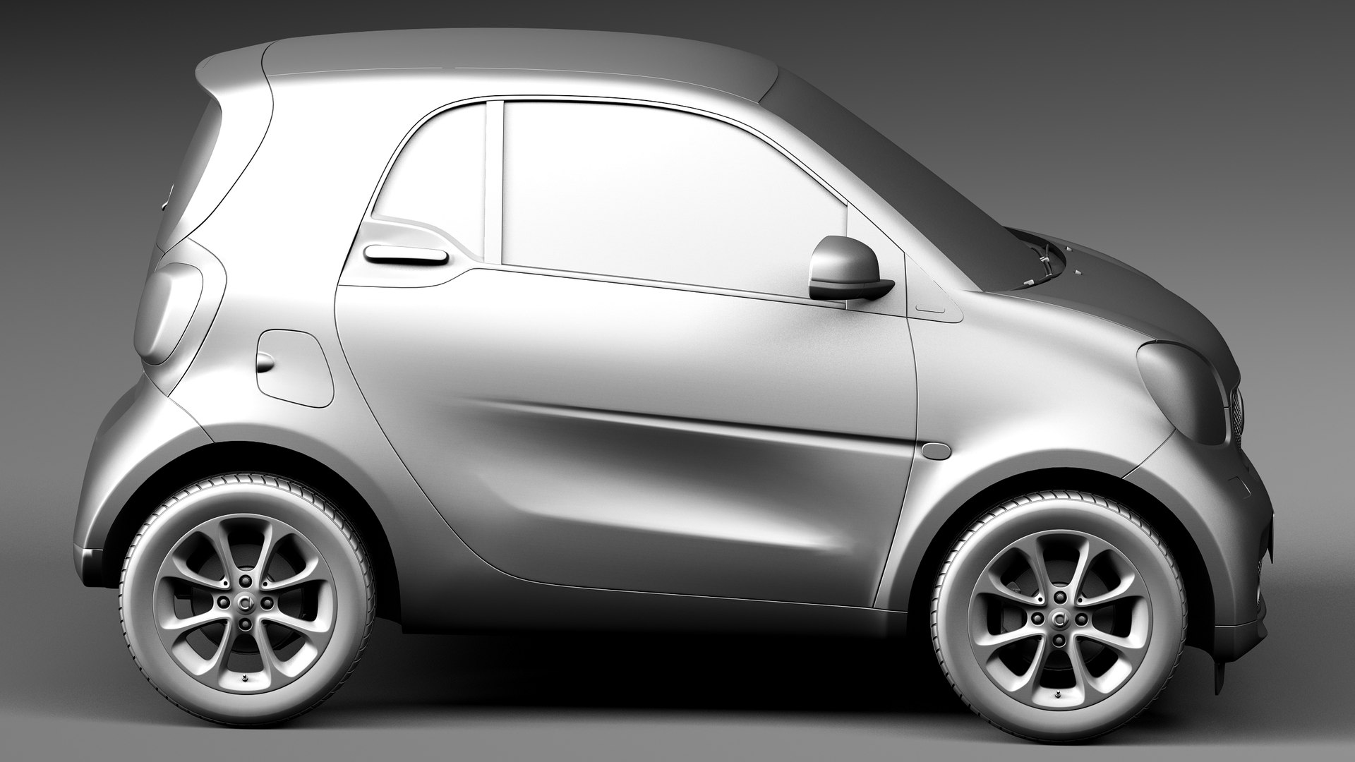 2015 smart fortwo 3d obj