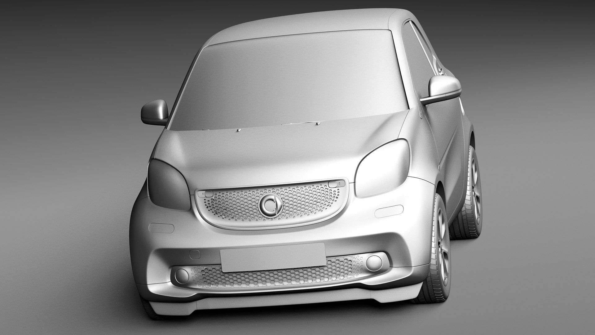 2015 smart fortwo 3d obj