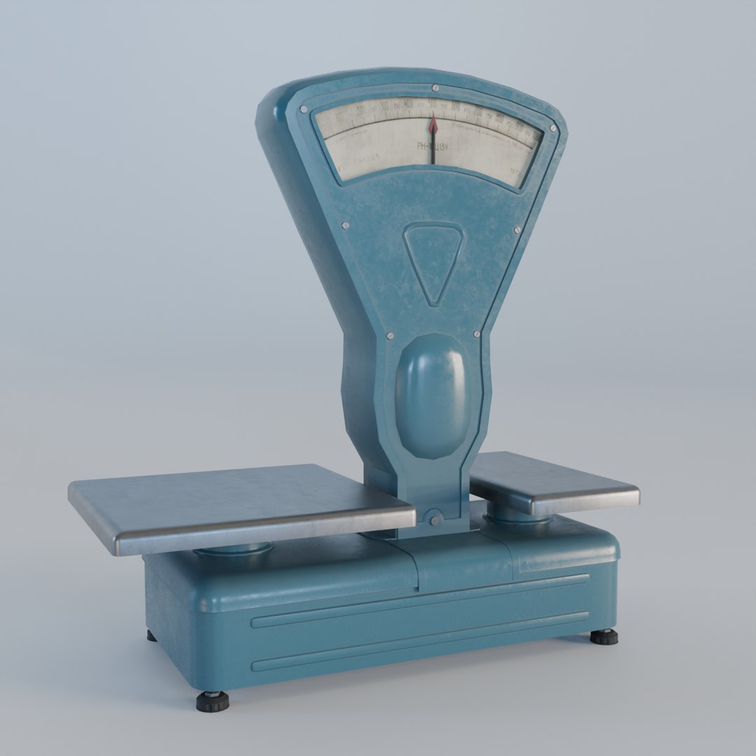 Soviet Scales Low Poly 3D Model - TurboSquid 2207147