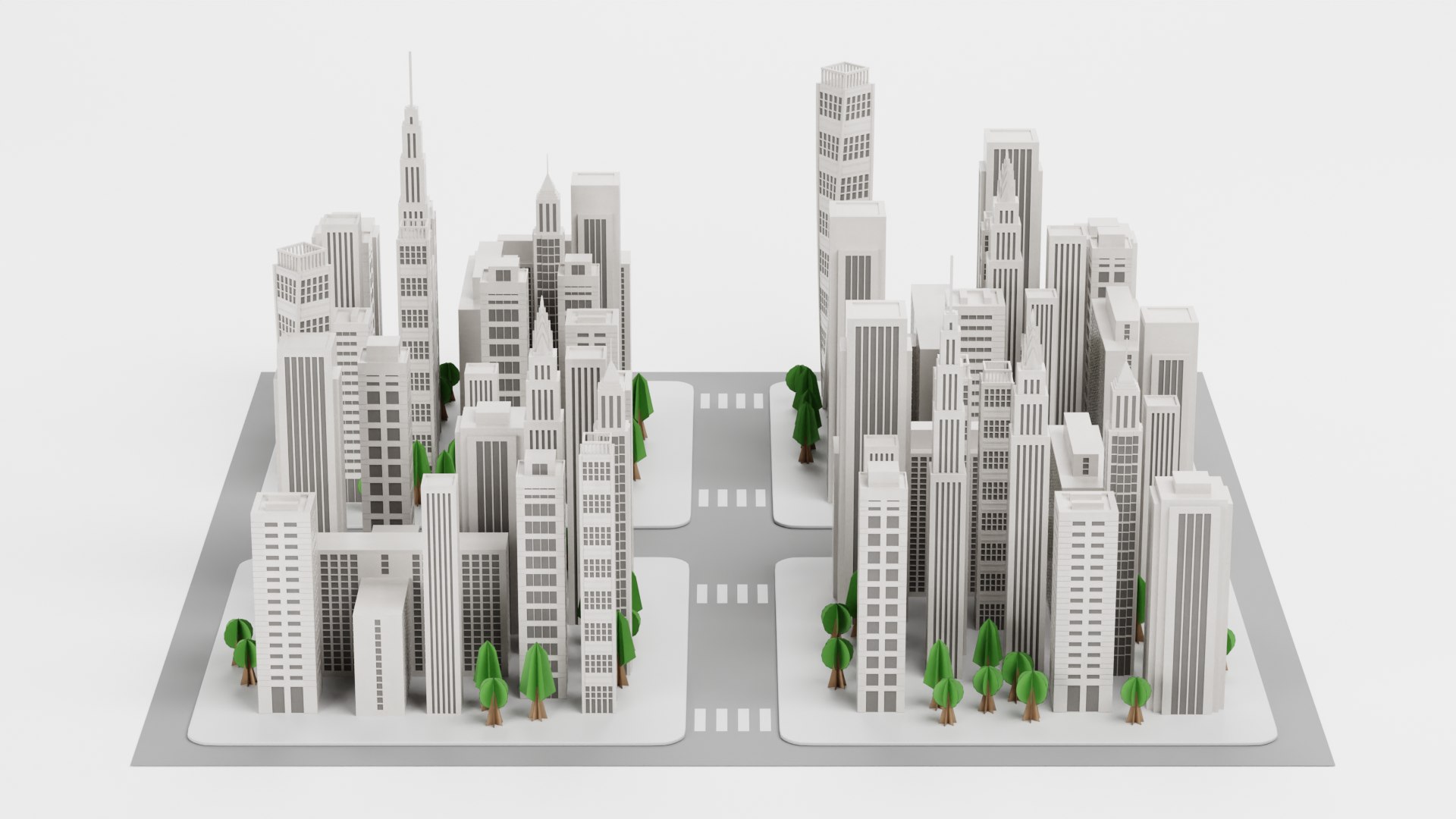 3D Model Paper City Street - TurboSquid 2183957