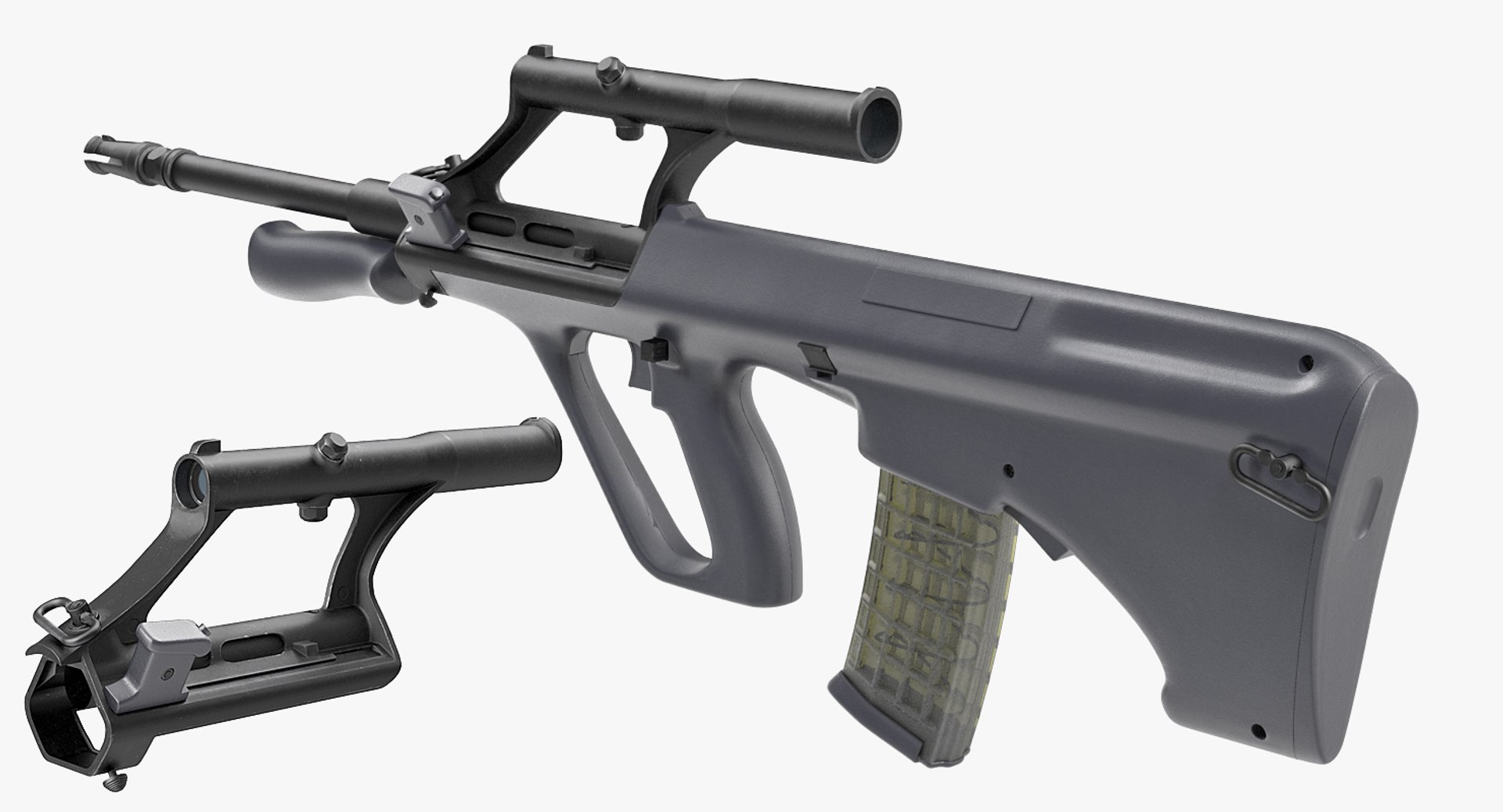 3D Aug Rifles 3 - TurboSquid 1238086