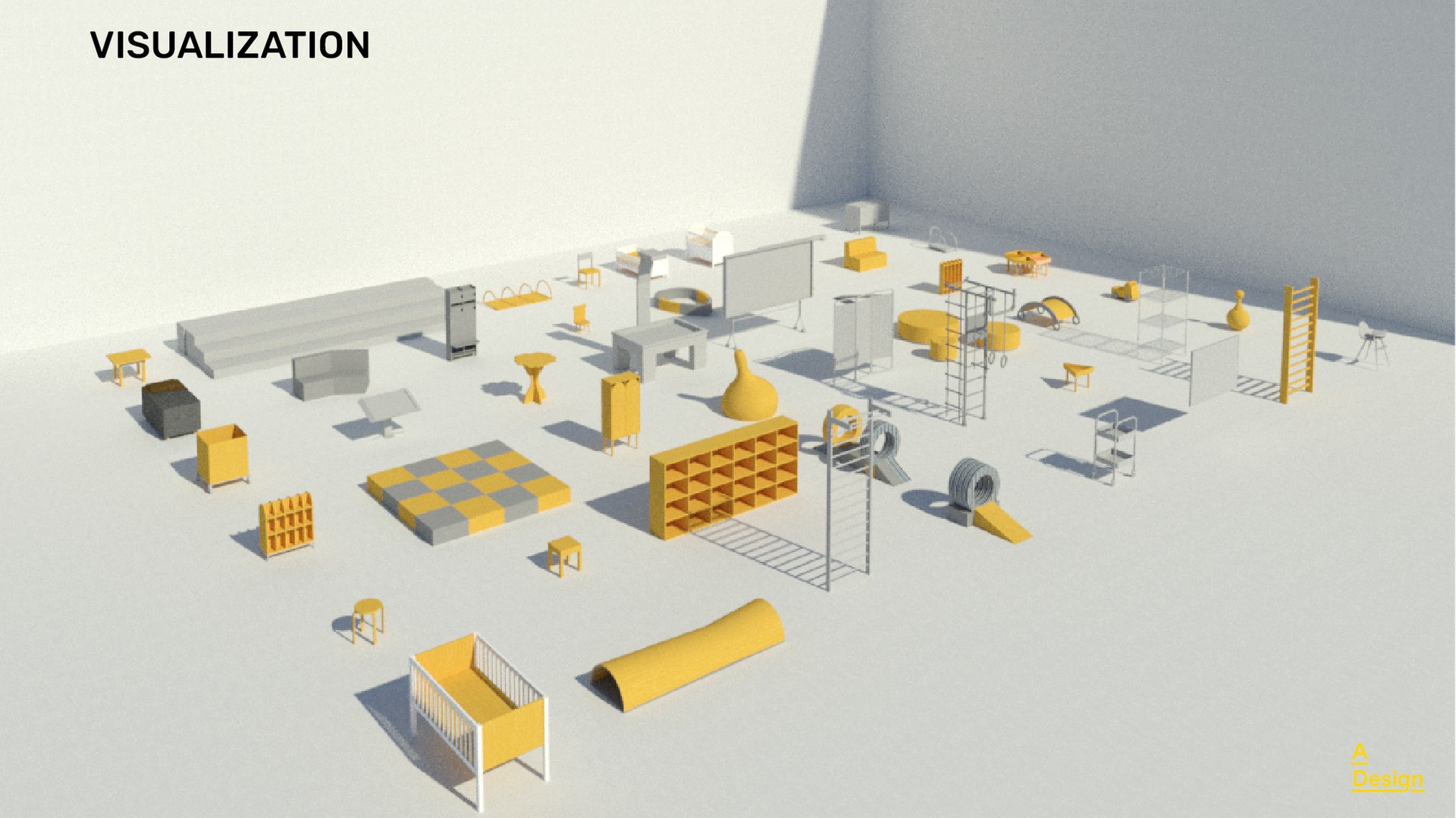 Equipment For Kindergarten And Childrens Rooms - Pack Of Revit Families ...