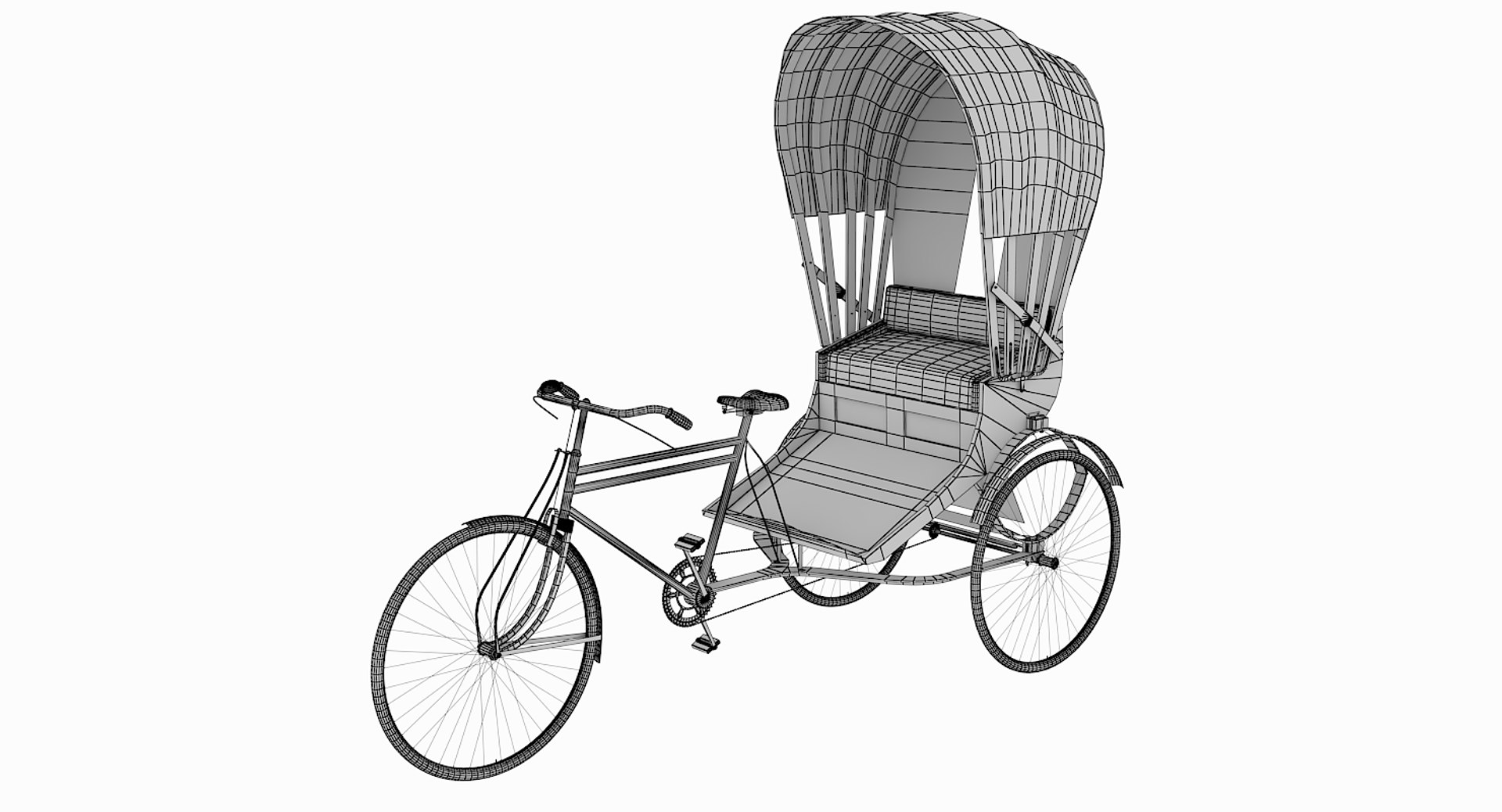 Rickshaw Model - TurboSquid 1153073