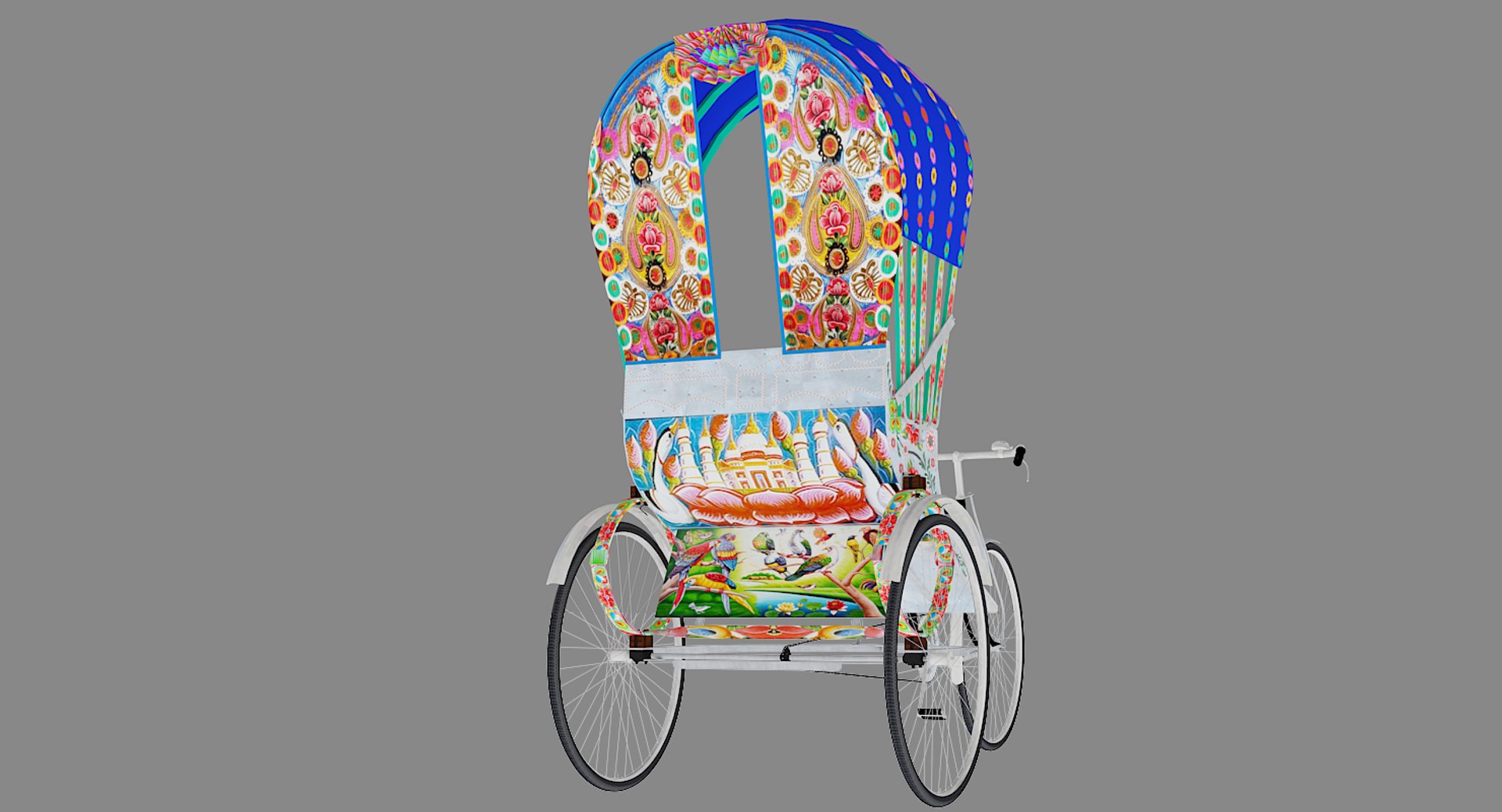 Rickshaw Model - TurboSquid 1153073