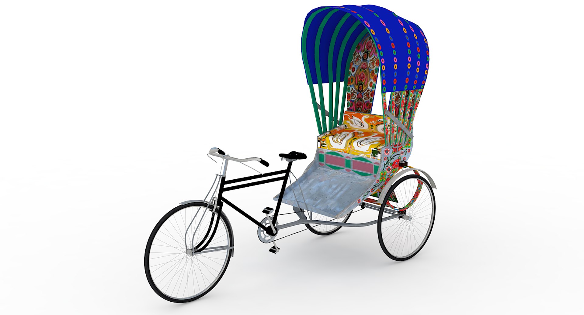 Rickshaw Model - TurboSquid 1153073