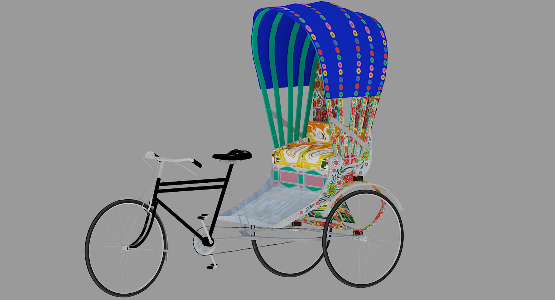 Rickshaw Model - TurboSquid 1153073