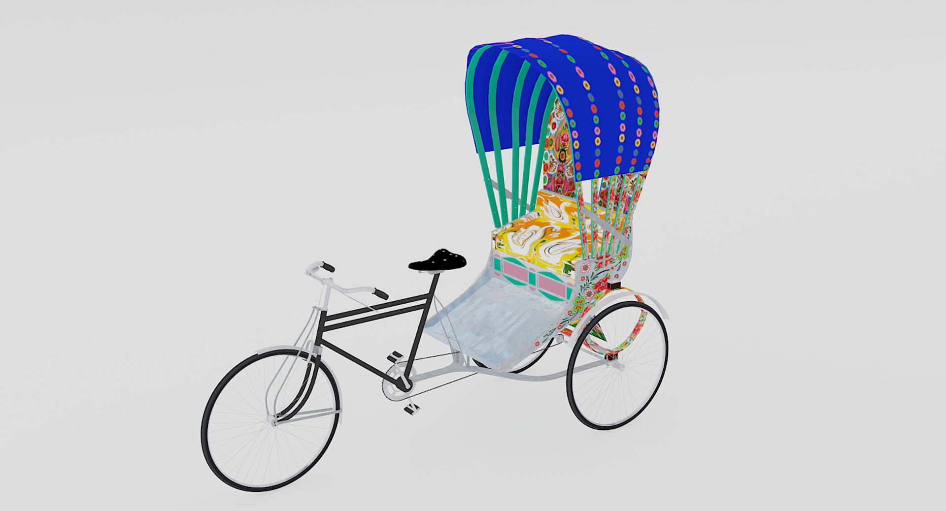 Rickshaw Model - TurboSquid 1153073