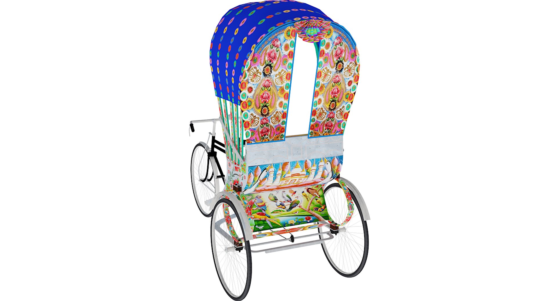 Rickshaw Model - TurboSquid 1153073
