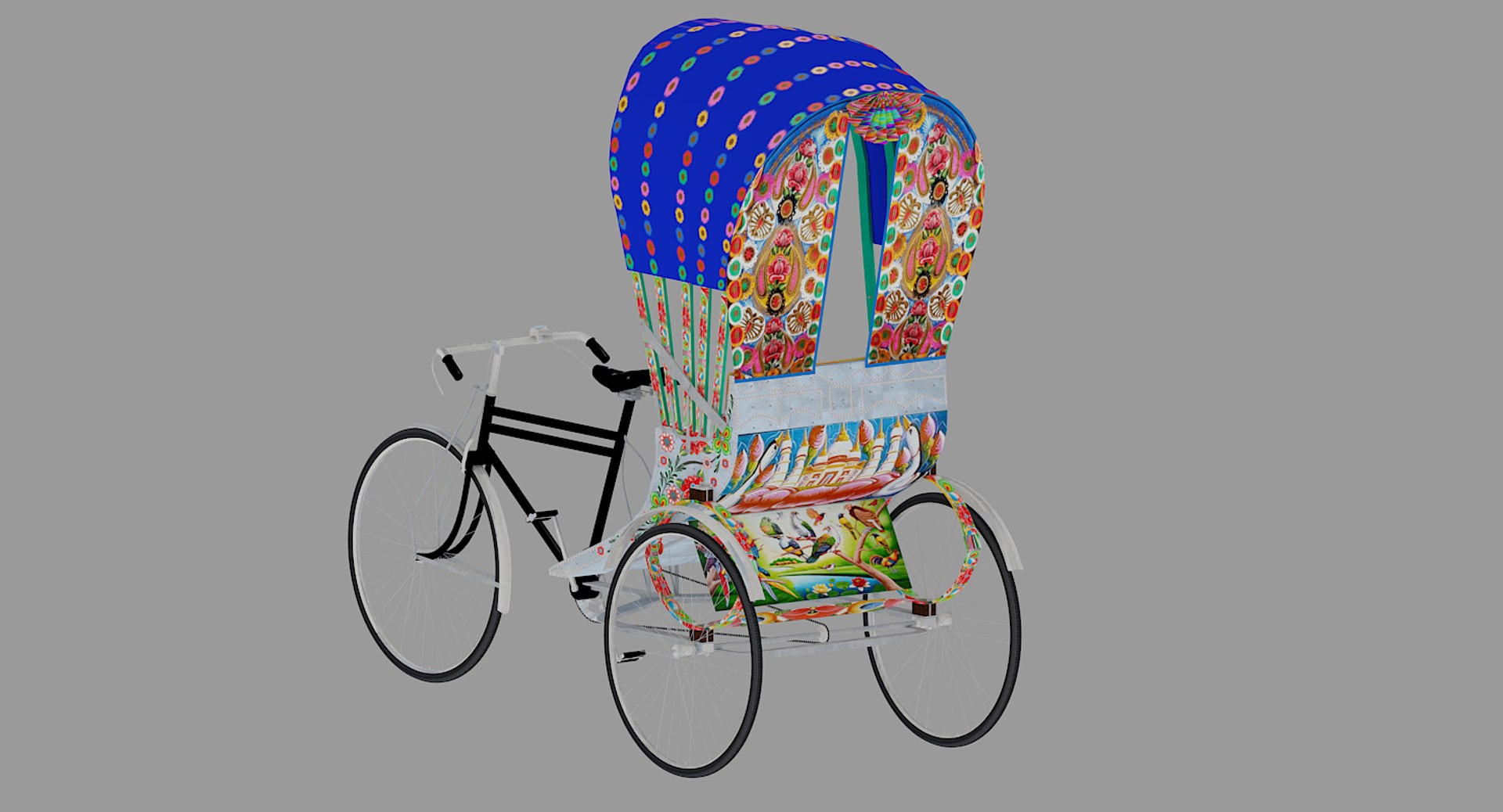 Rickshaw Model - TurboSquid 1153073