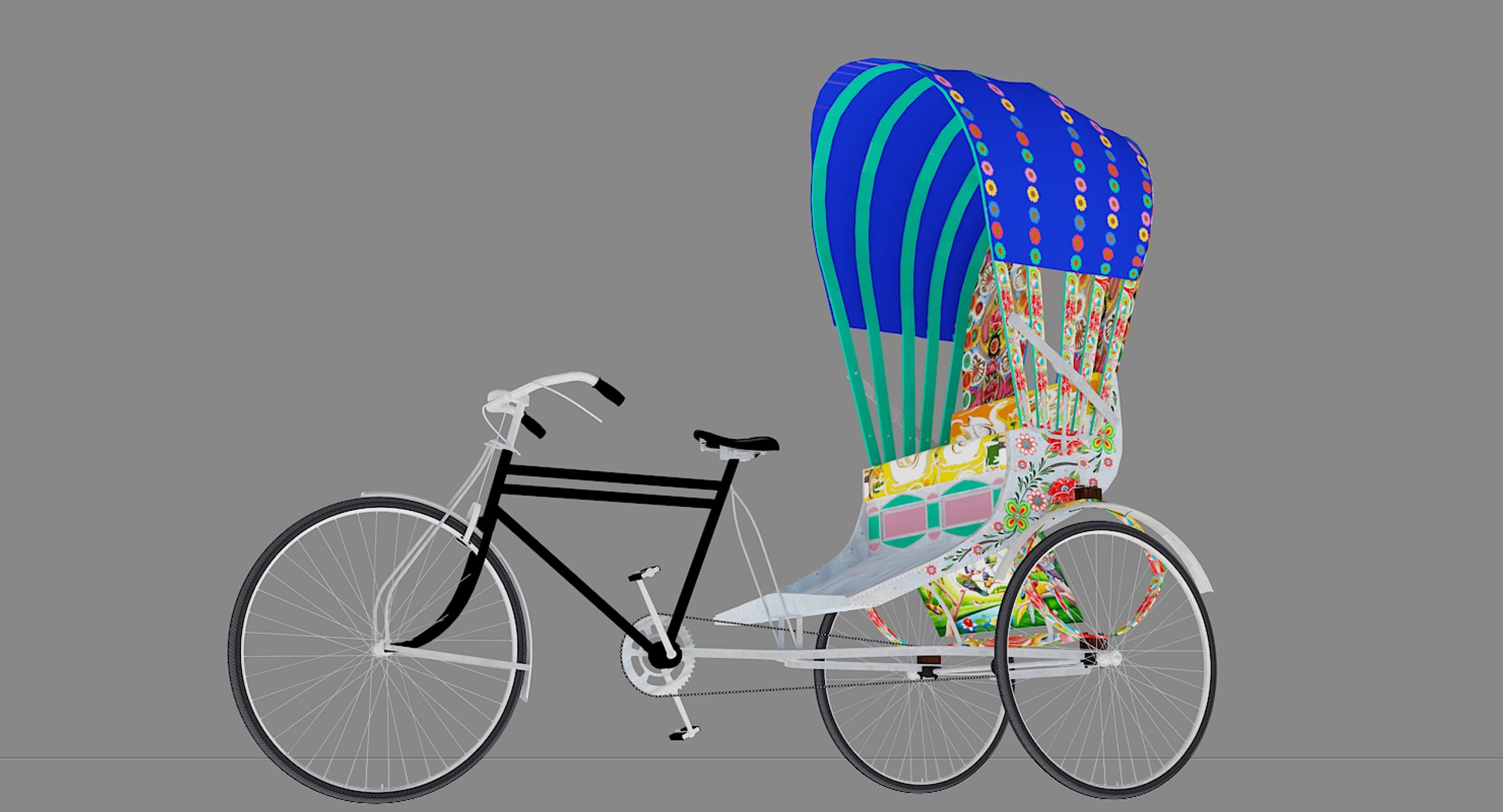 Rickshaw Model - TurboSquid 1153073