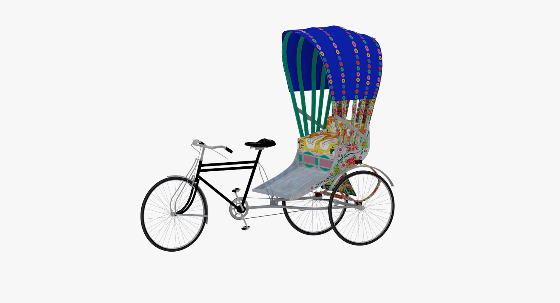 Rickshaw Model - TurboSquid 1153073