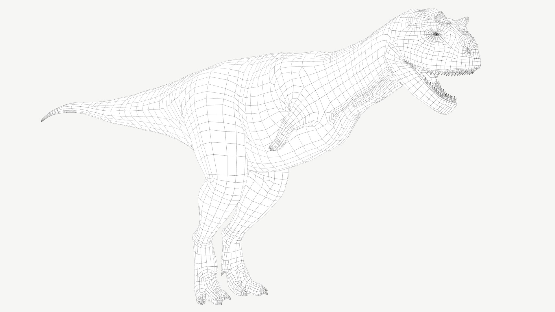 3d Carnotaurus T-rex