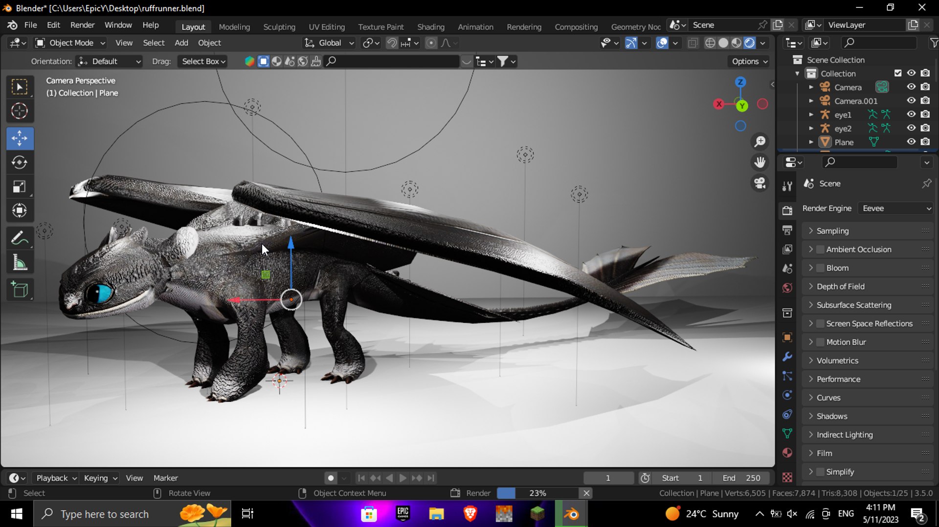 HTTYD Dragon Dart Adult 3D Model - TurboSquid 2084754