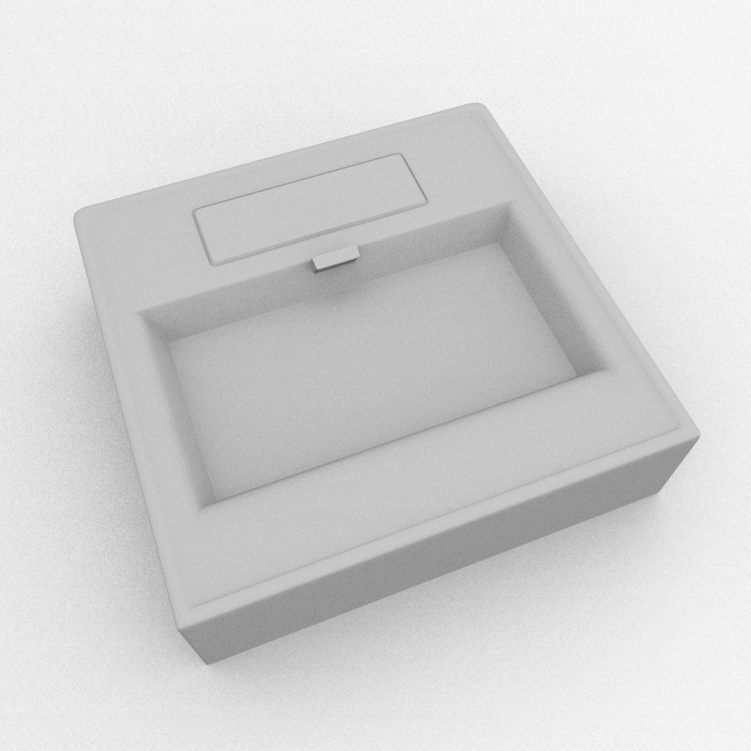 3d Model Emergency Alarm Button