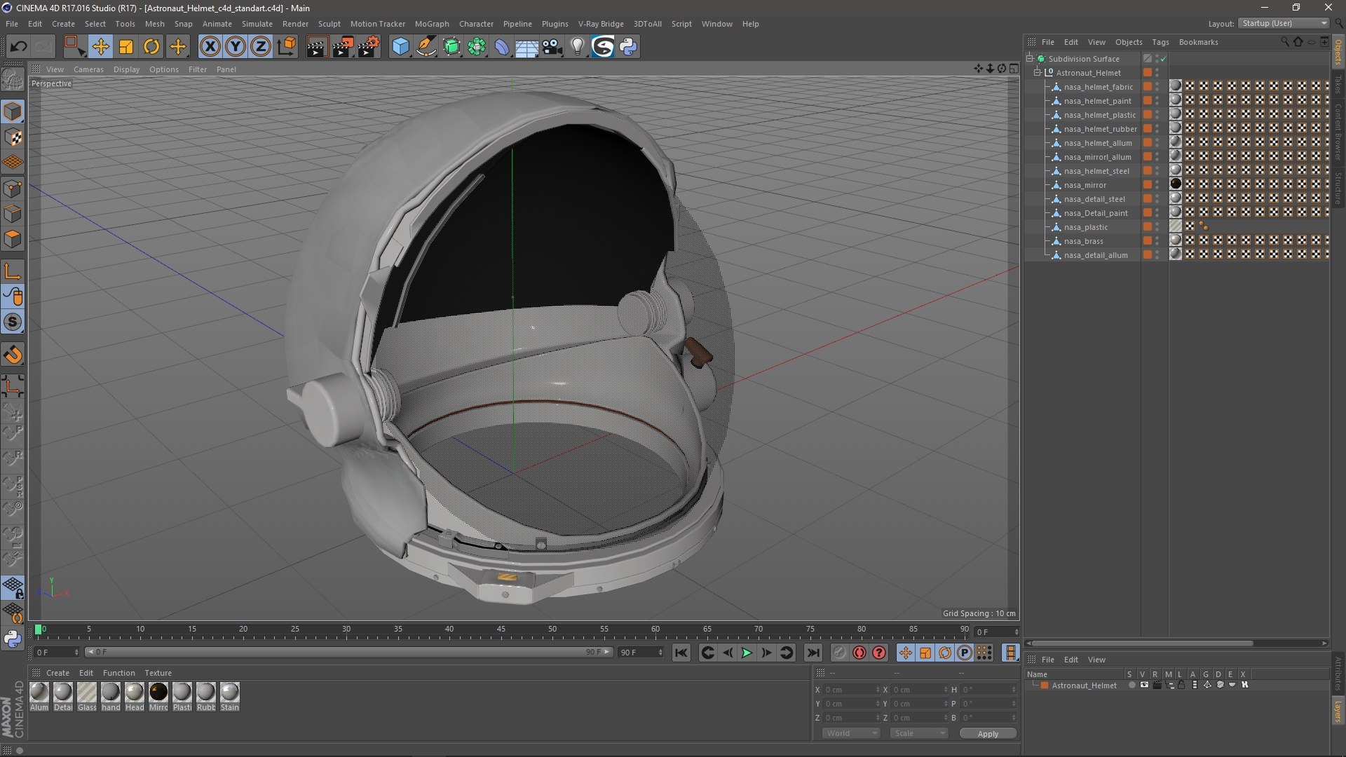 3D Astronaut Helmet - TurboSquid 2194044