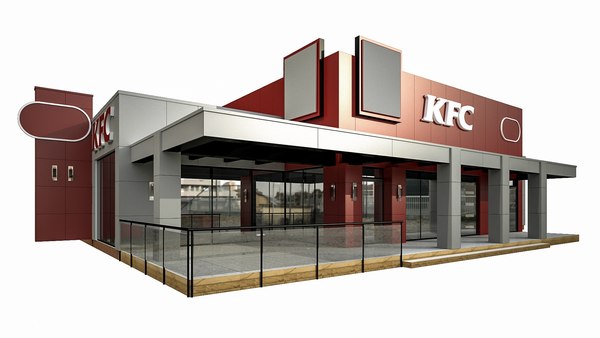 Kfc restaurant drive 3D model - TurboSquid 1701670