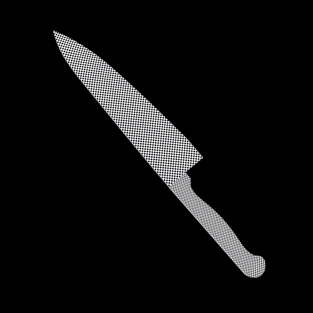 Butcher knife old wooden 3D model - TurboSquid 1421324