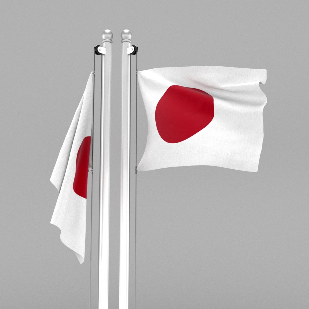 Japan Flag Model - TurboSquid 1646704
