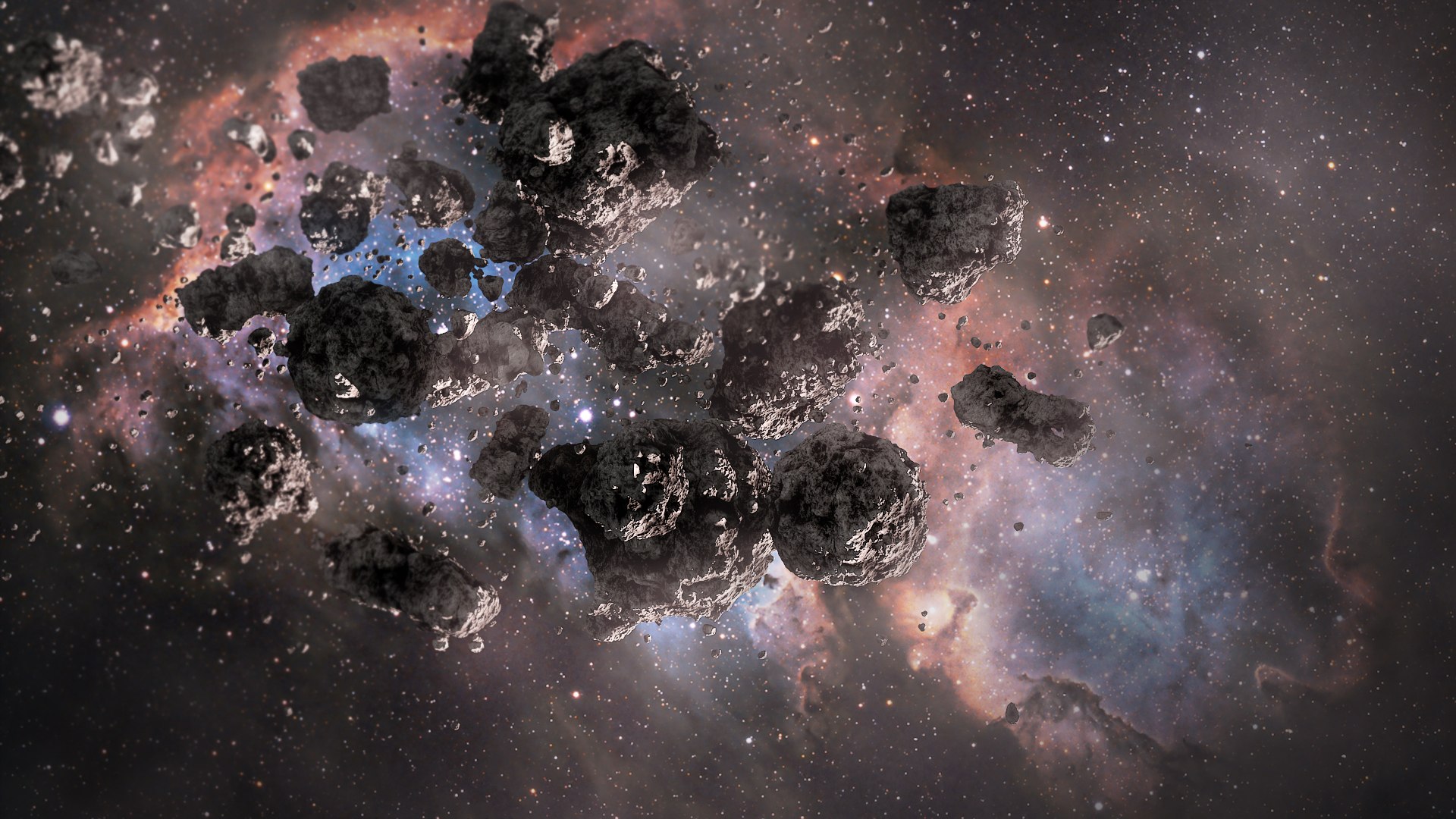 Asteroid Field 3D Model - TurboSquid 1993241