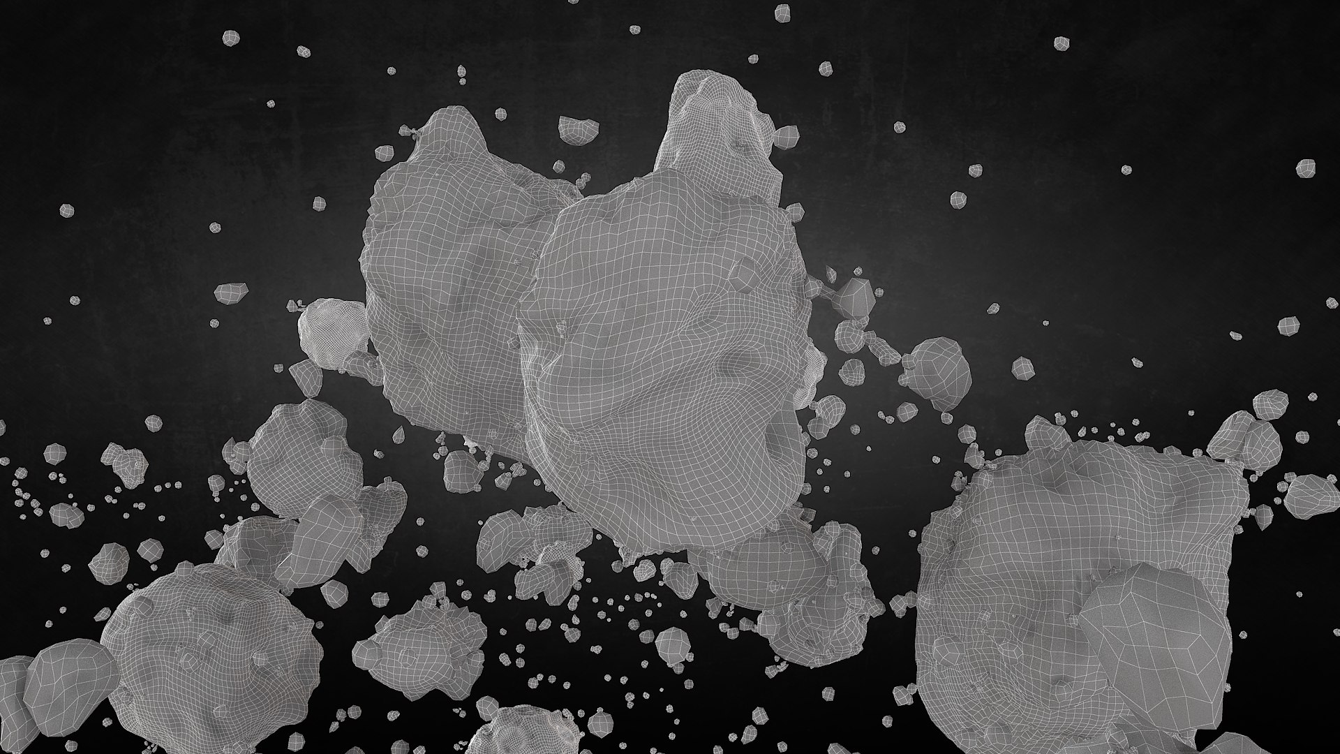 Asteroid Field 3D Model - TurboSquid 1993241