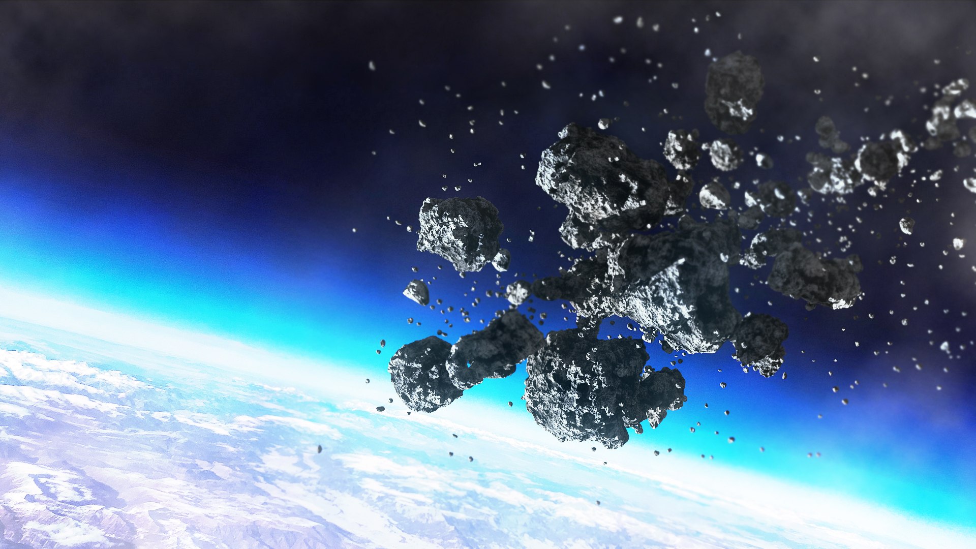 Asteroid Field 3D Model - TurboSquid 1993241