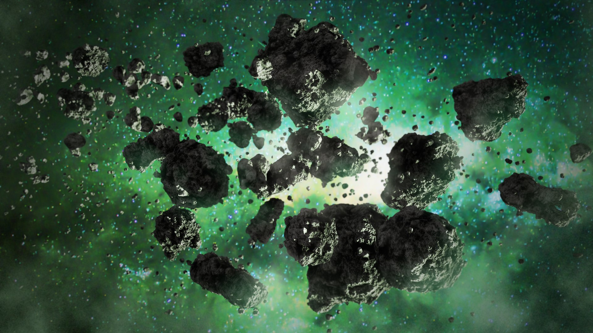 Asteroid Field 3D Model - TurboSquid 1993241