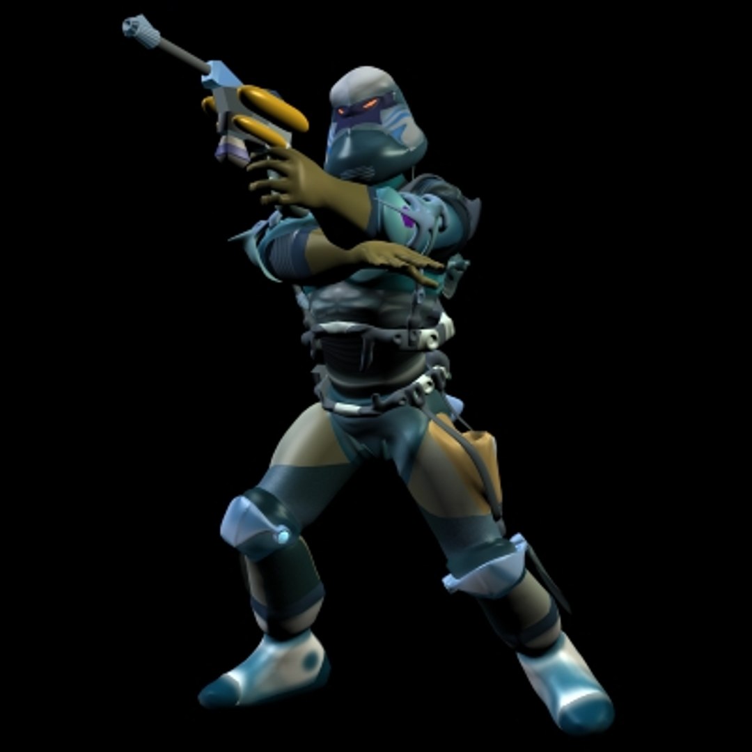 Combat Action Figure 3d Model