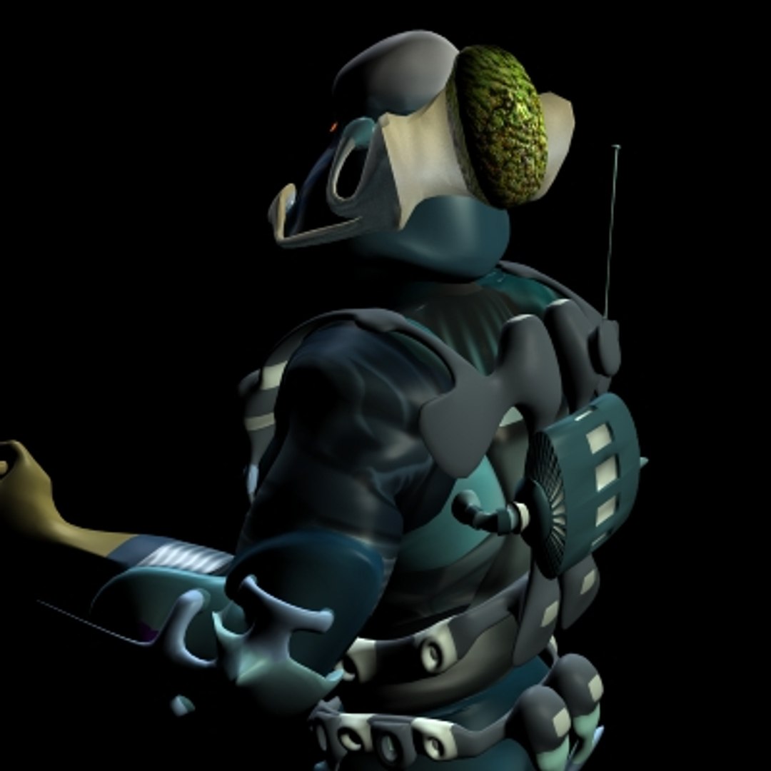 Combat Action Figure 3d Model