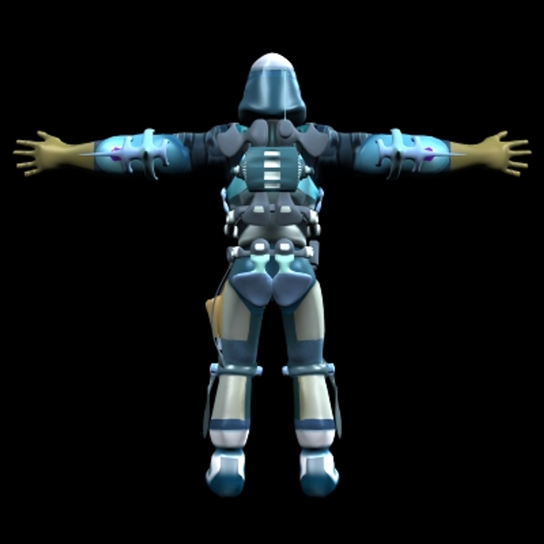 Combat Action Figure 3d Model