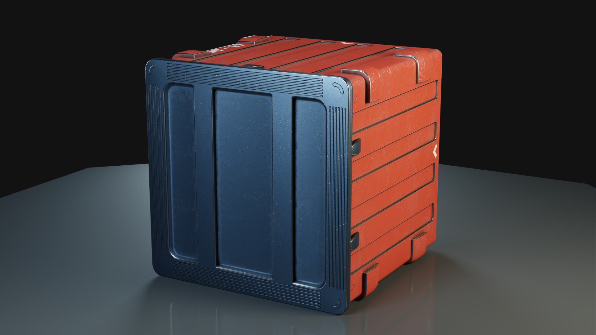 Metal Crate Model - TurboSquid 2099786