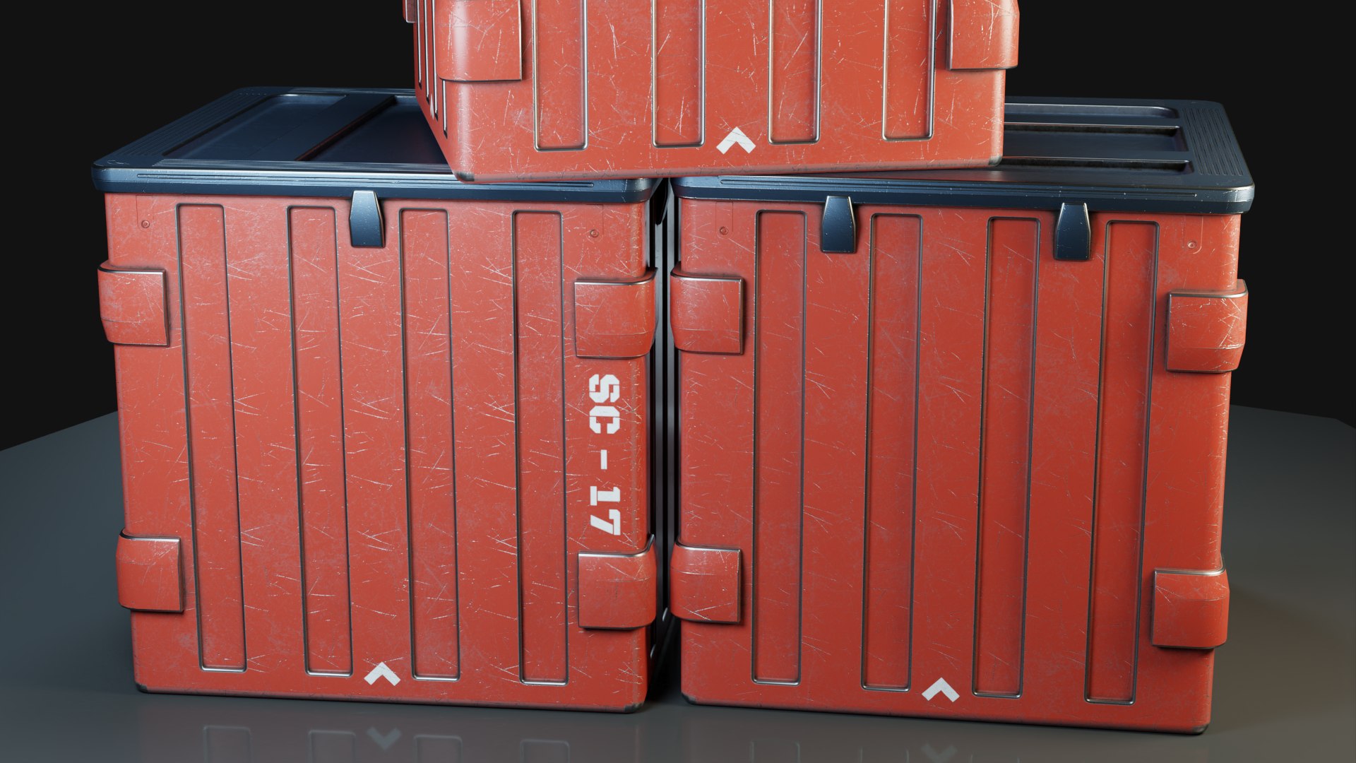 Metal Crate Model - TurboSquid 2099786