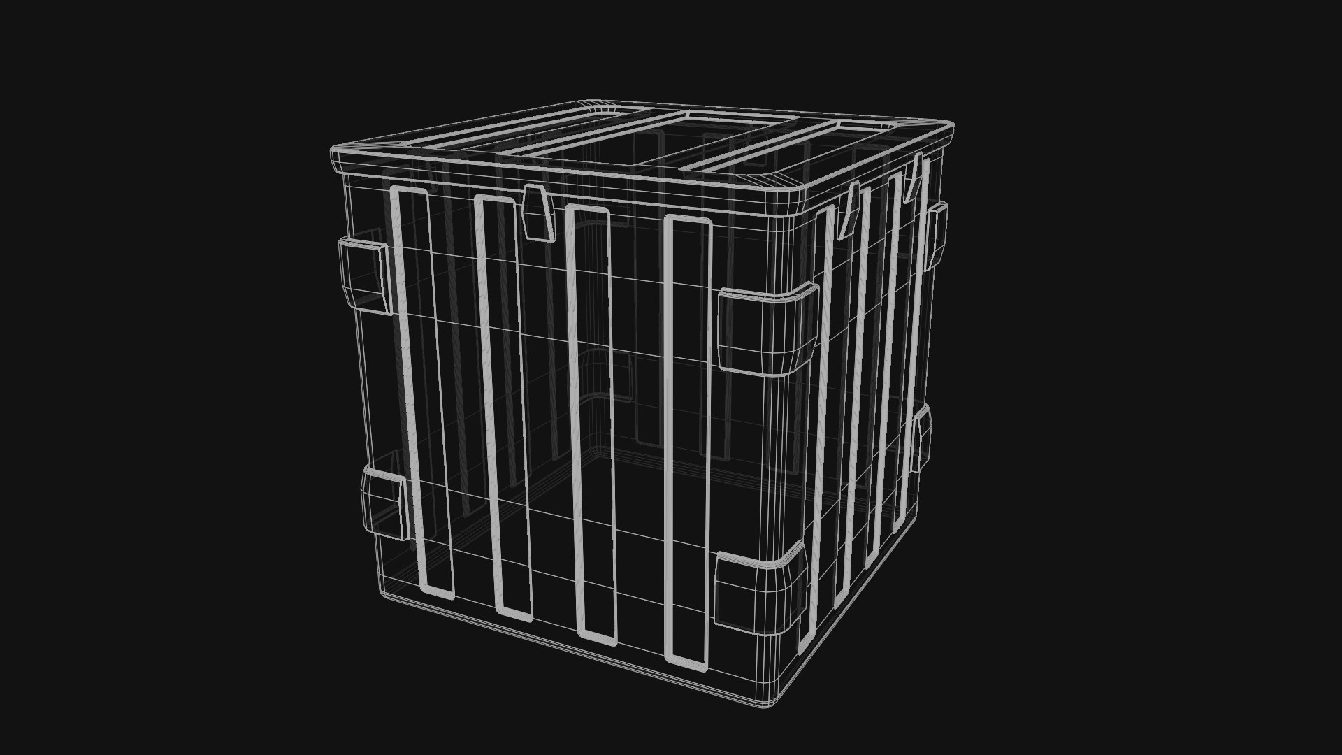Metal Crate Model - TurboSquid 2099786