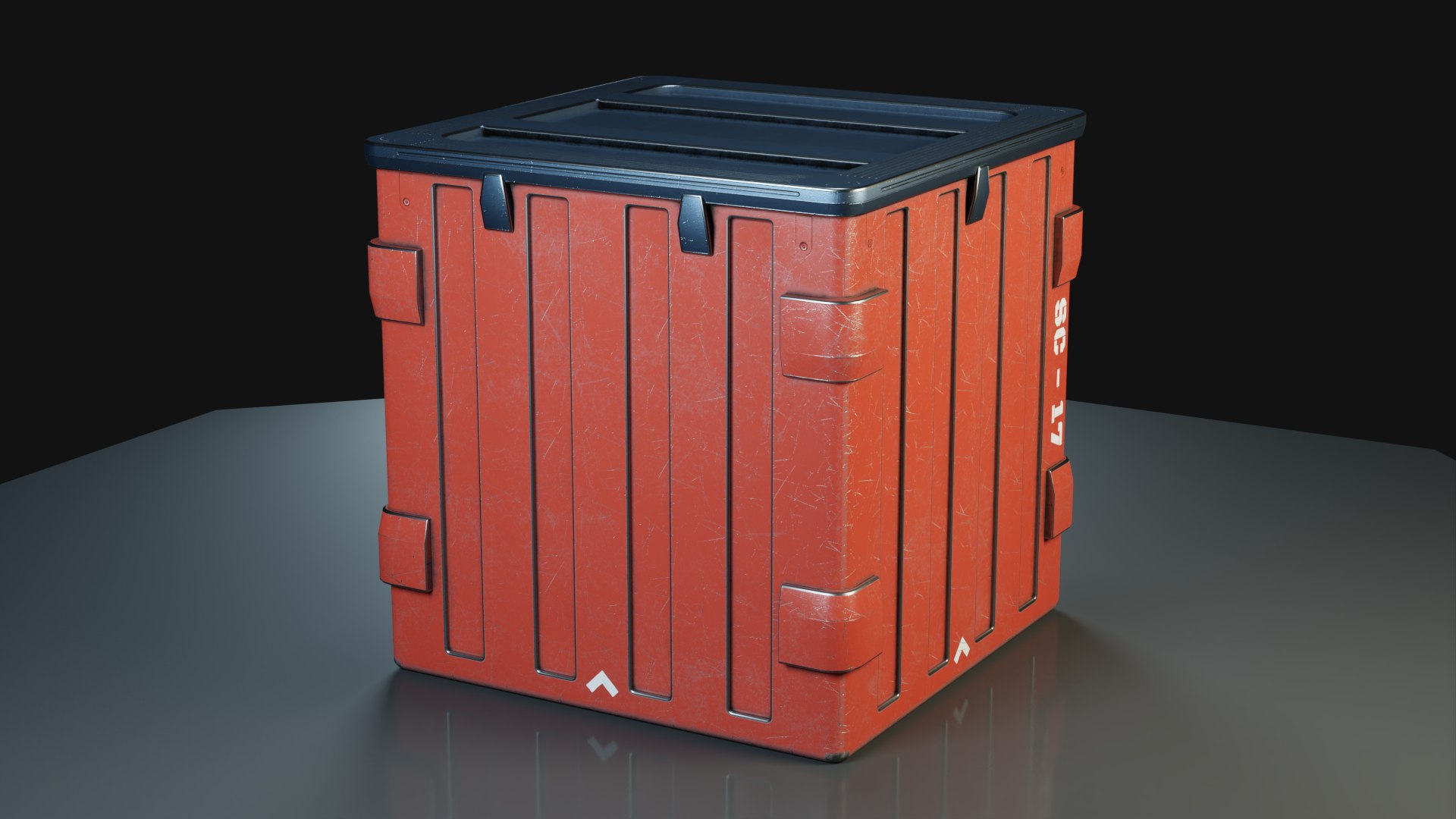 Metal Crate Model - TurboSquid 2099786