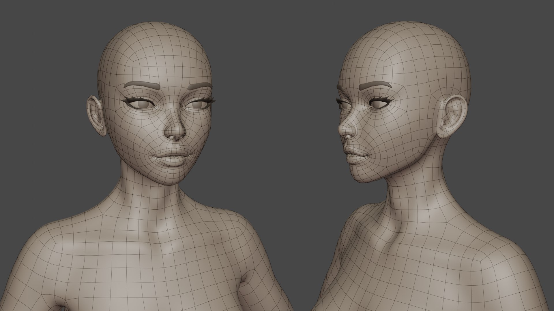 Female Basemesh Stylized Character Low-poly 3D Model 3D - TurboSquid ...