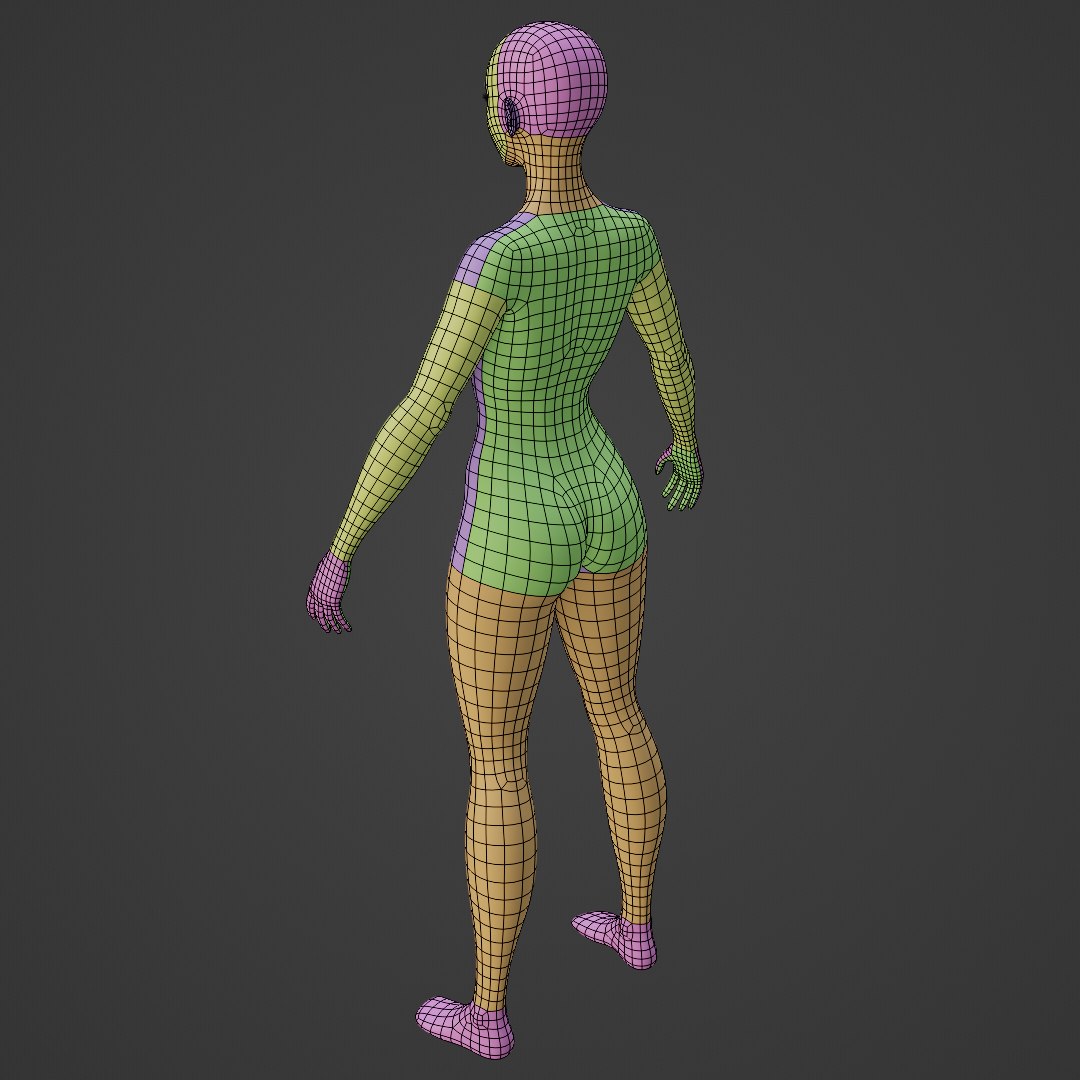 Female Basemesh Stylized Character Low-poly 3D Model 3D - TurboSquid ...