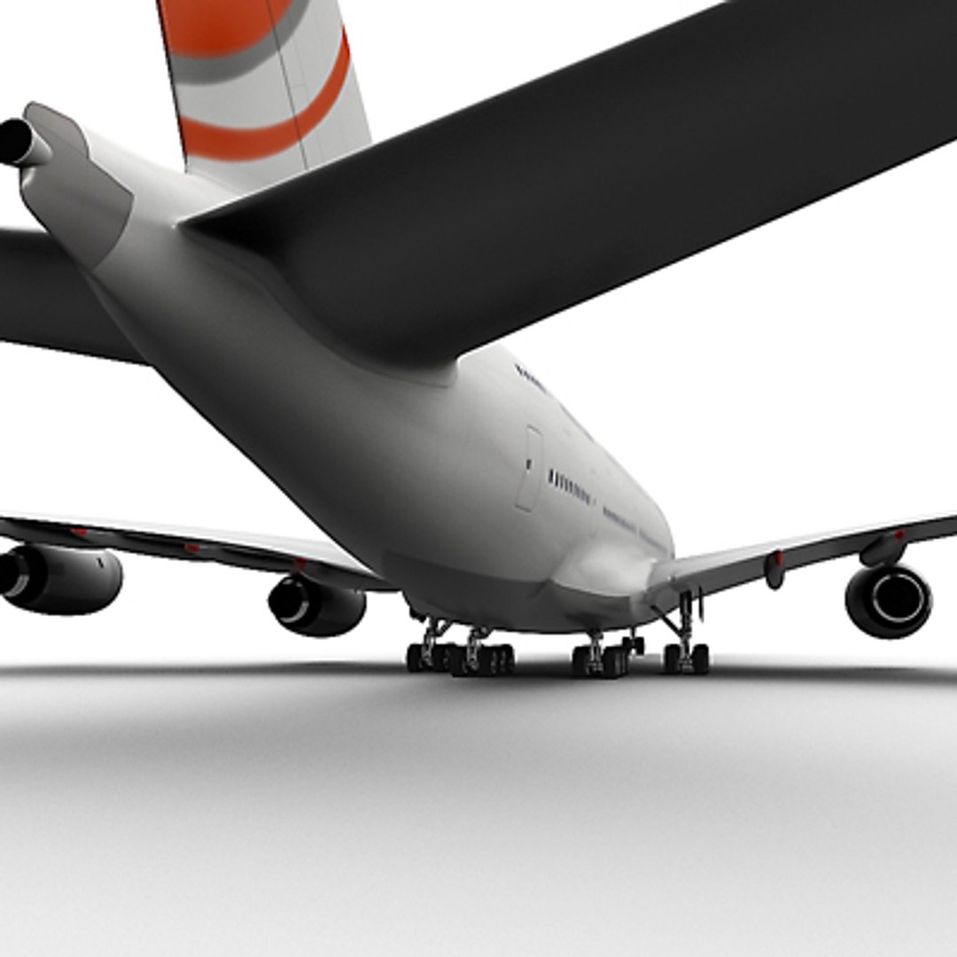 3dsmax Airbus A380 Jal