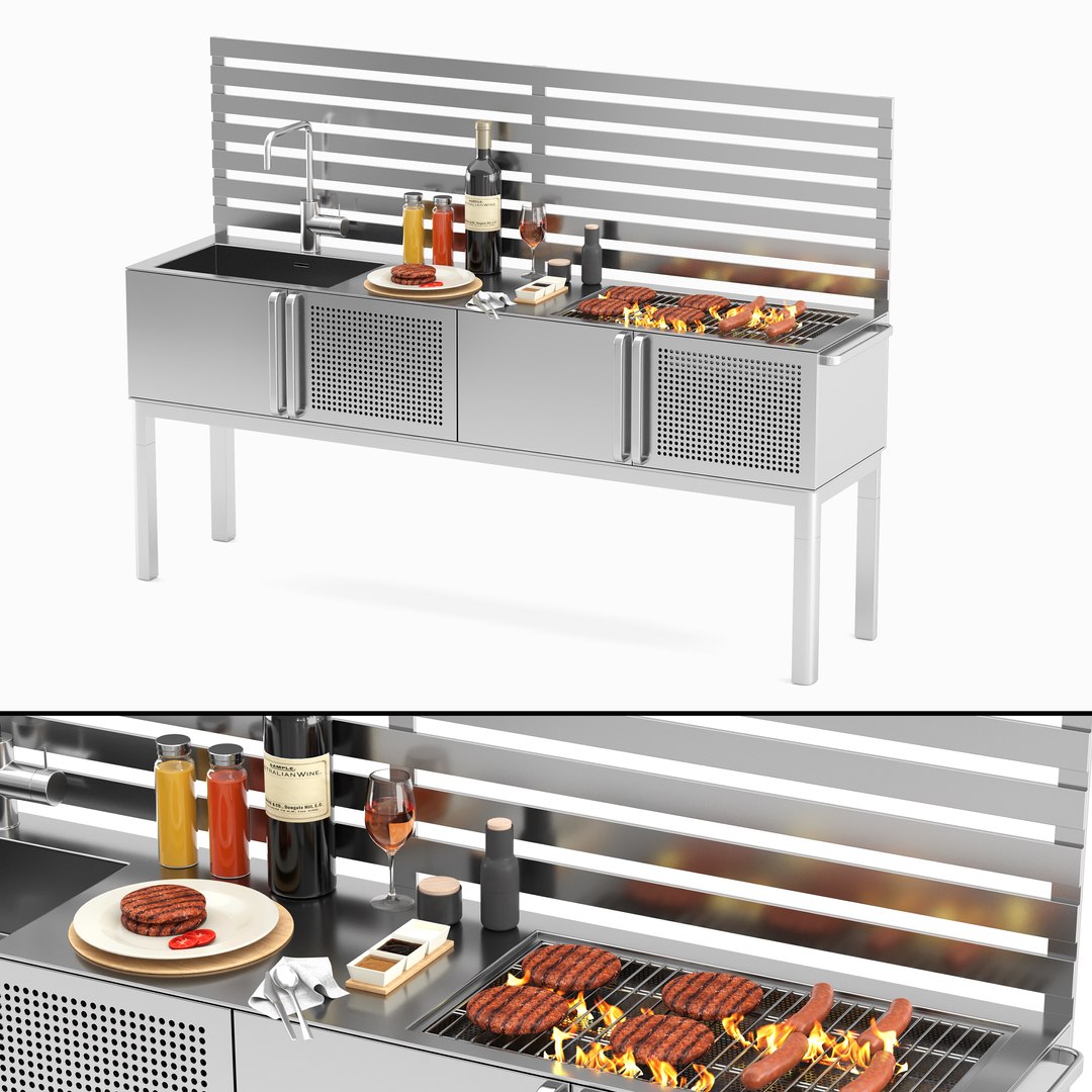 3D Model Barbecue 16 - TurboSquid 1959269