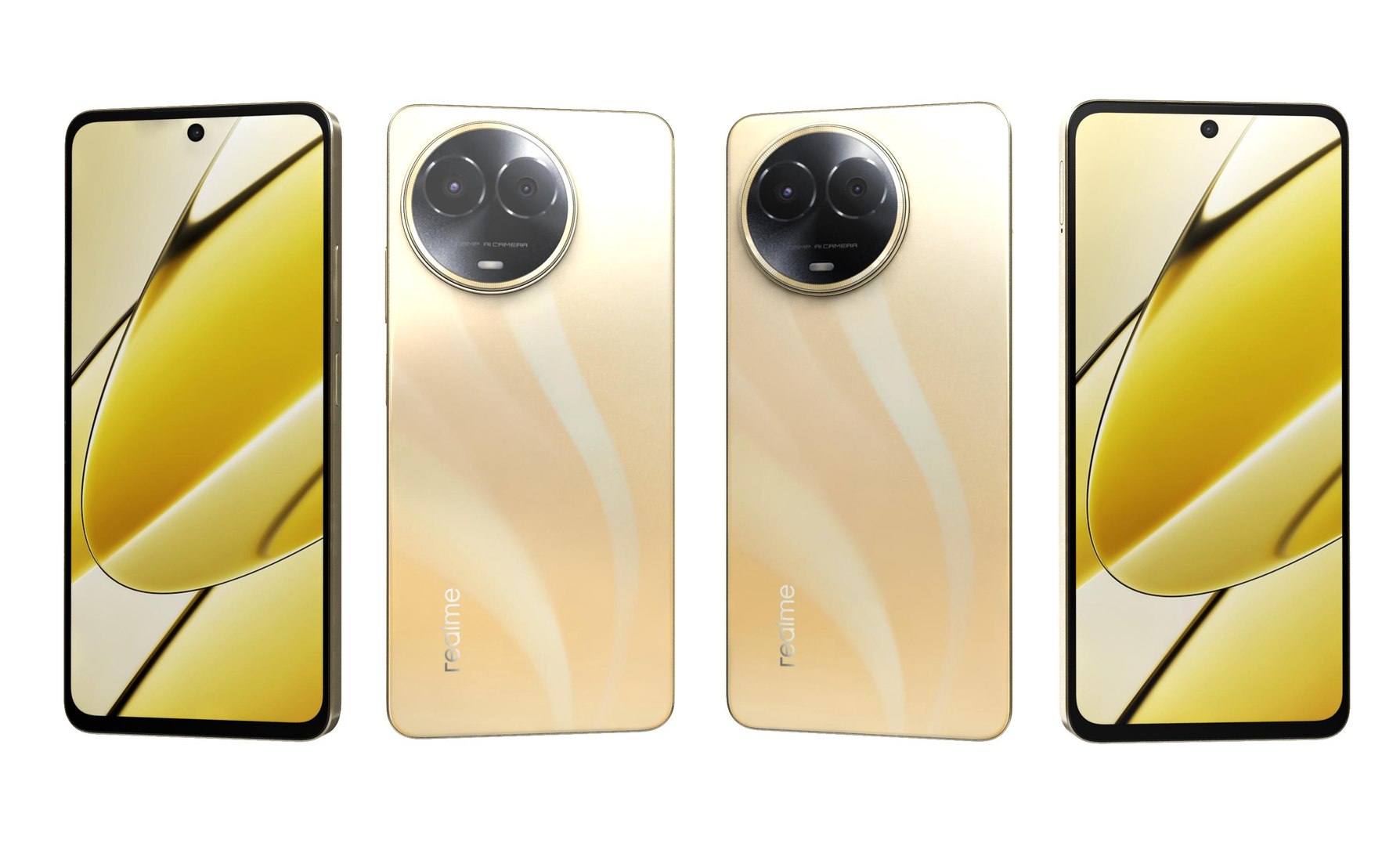 3D Realme 11 5G Gold Model - TurboSquid 2119147