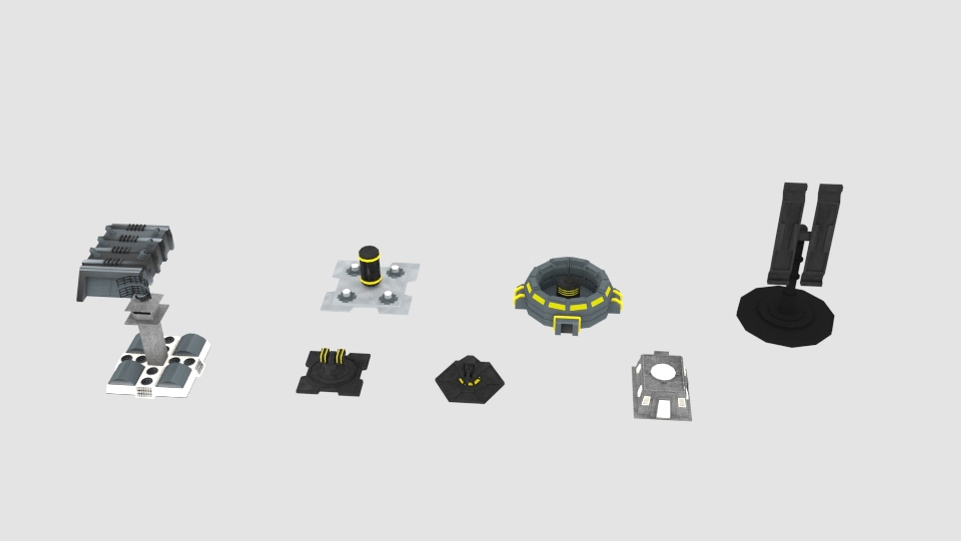 Scifi Space Building 3D Model - TurboSquid 1280625