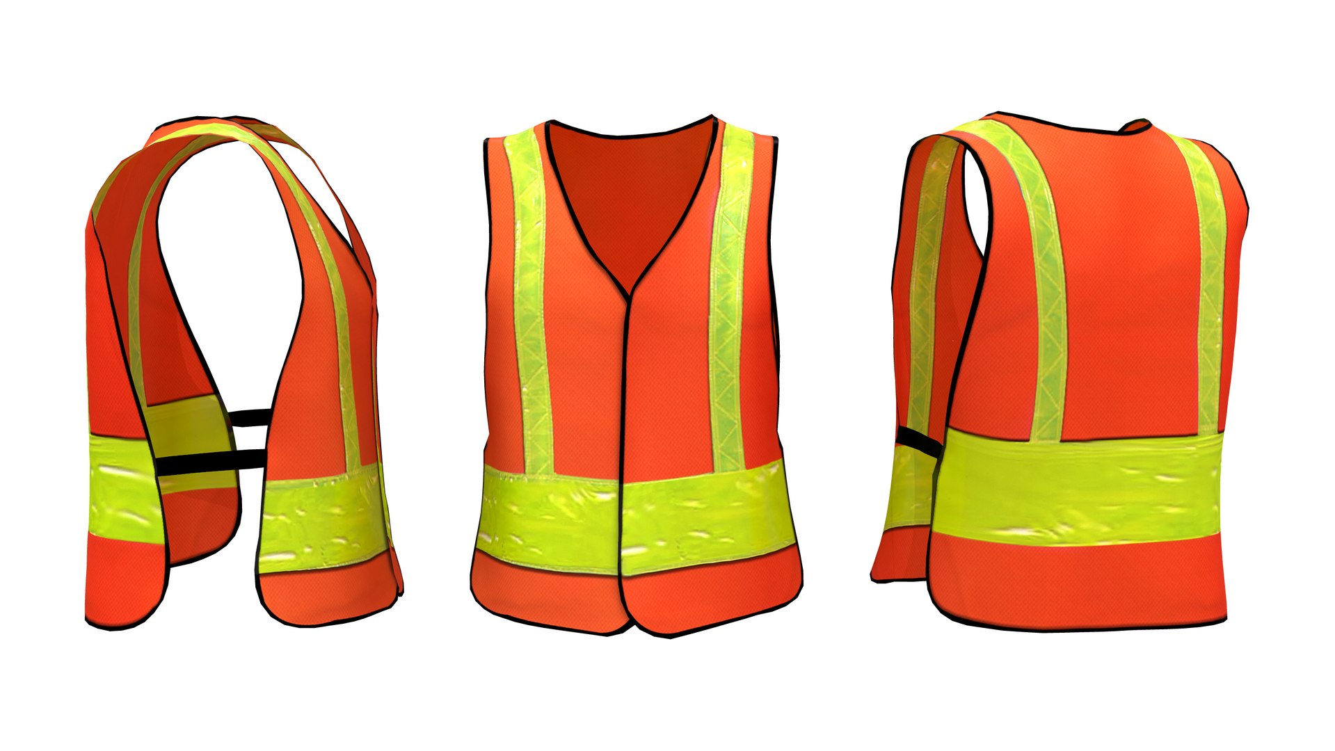 Mens Safety Vest Model - TurboSquid 1832049