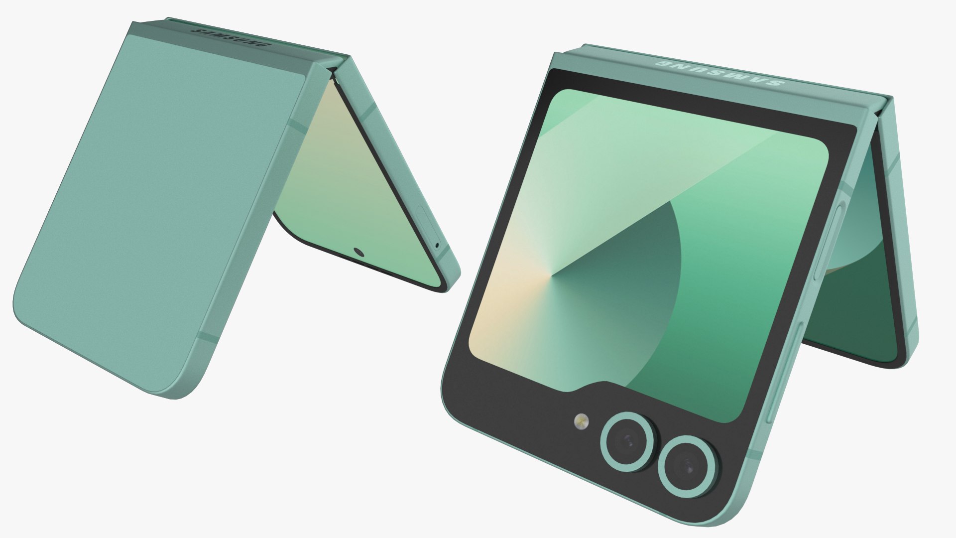 Samsung Galaxy Z Flip 6 Mint 3D Model - TurboSquid 2333778
