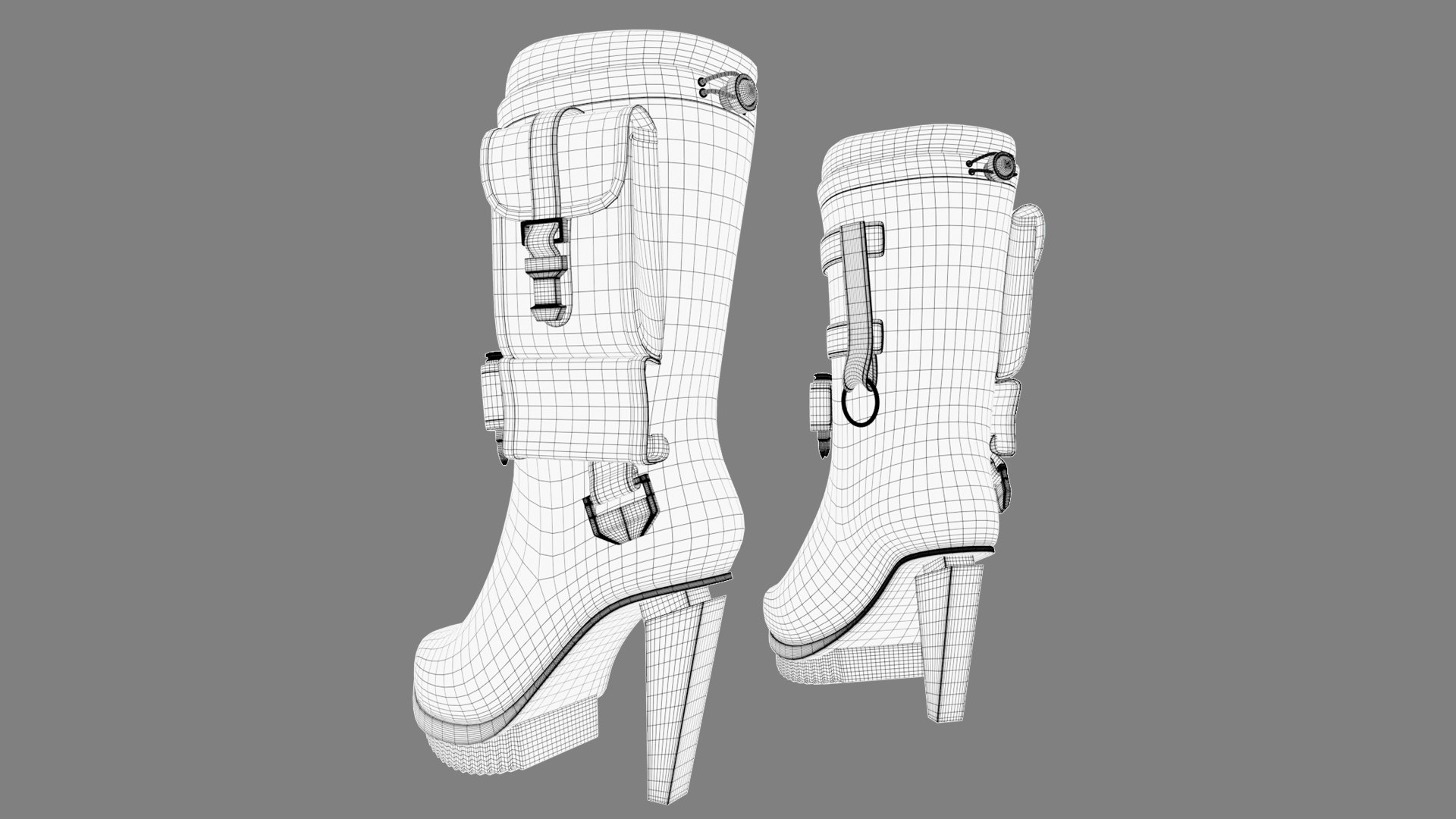 Combat Boots 3D Model - TurboSquid 1894175