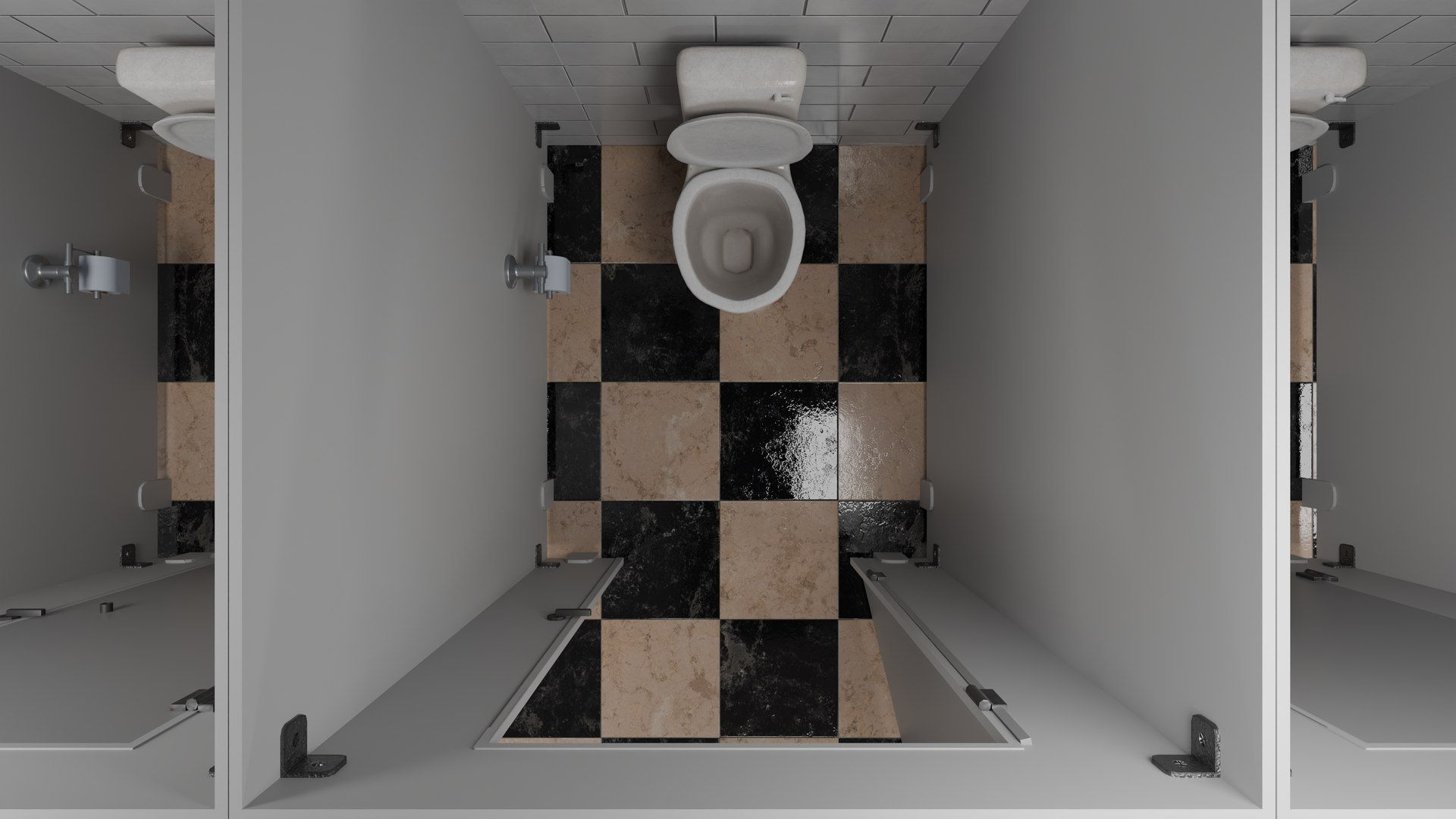 Modern Bathroom - Modular 3D Environment Model - TurboSquid 2413571