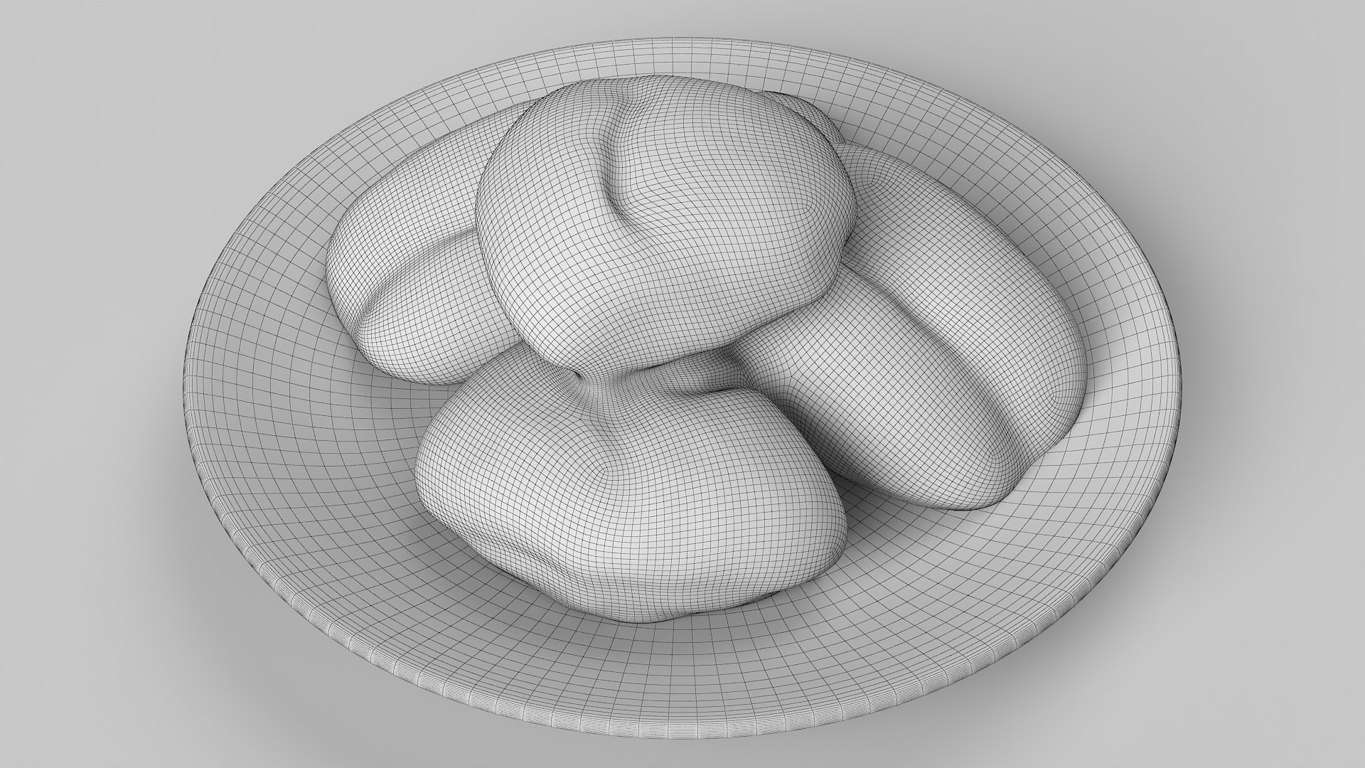 Food 06 Rolls On Plate 3D Model - TurboSquid 1721678