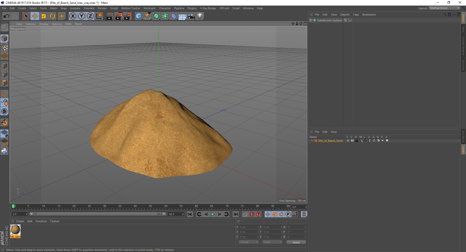 Pile Of Beach Sand 3D - TurboSquid 2138037